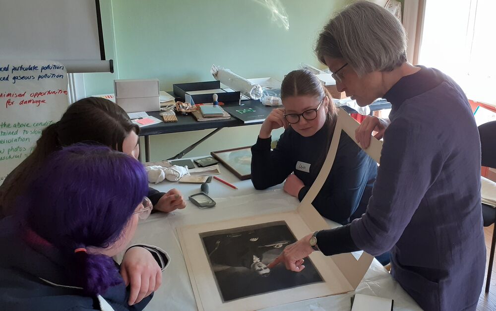 Preparing frames and prints for… | National Trust for Scotland