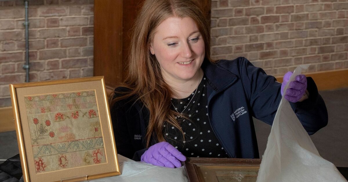Rare Burns family needlework comes home… | National Trust for Scotland