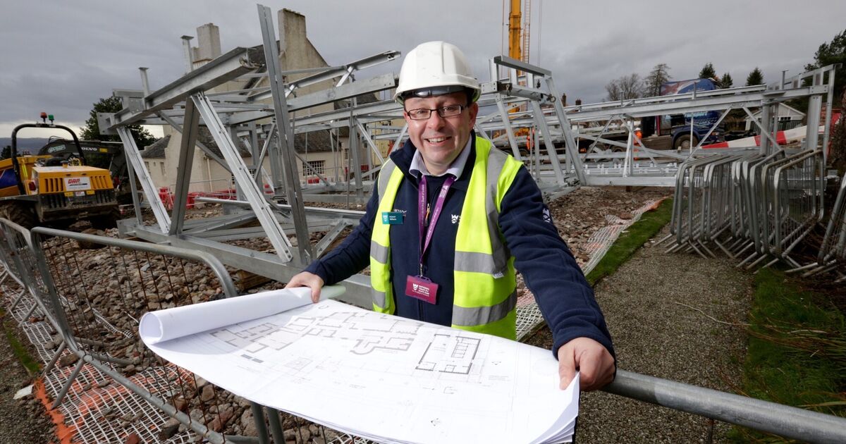 Work begins to build the Hill House Box | National Trust for Scotland