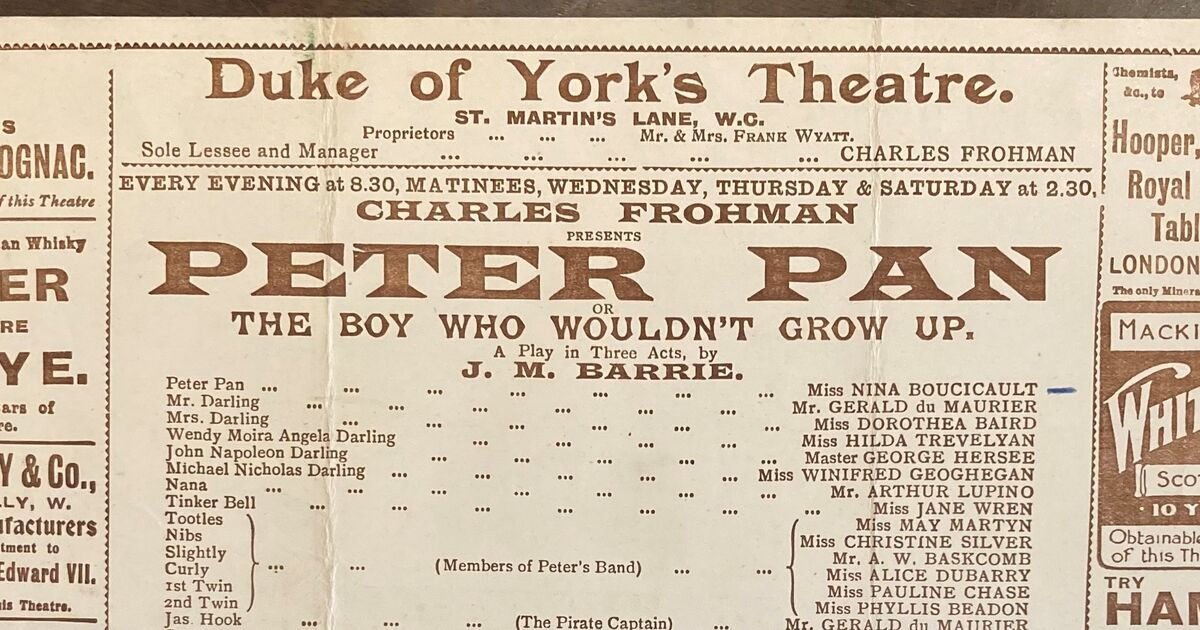 New Peter Pan memorabilia at J M… | National Trust for Scotland